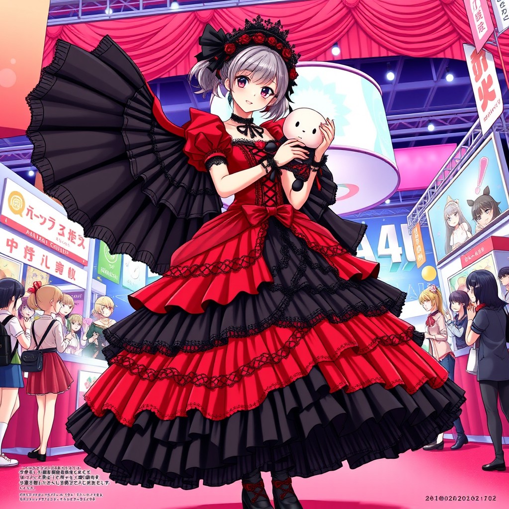 Gothic Idol at Anime Convention: A Stunning Fusion of Fashion and Art