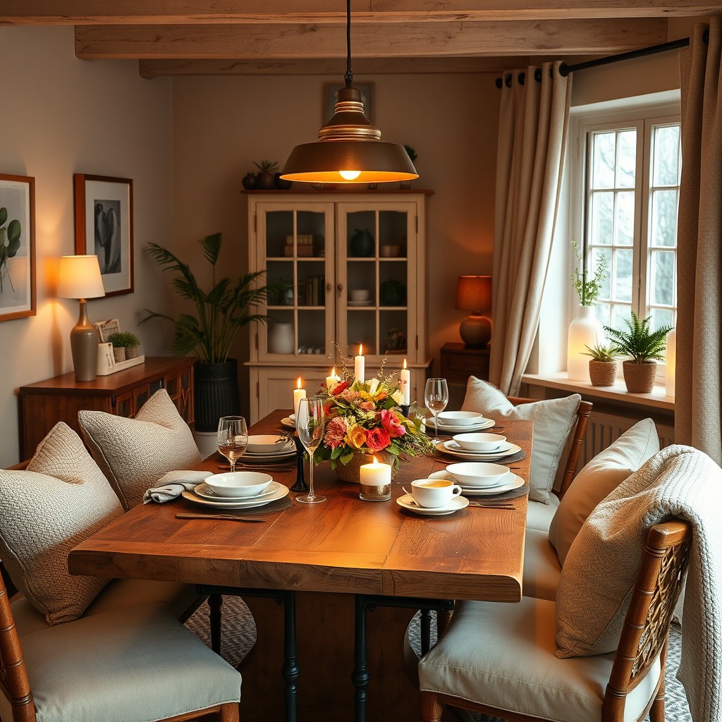 Cozy Dining Room Interior: Embrace Warmth & Comfort