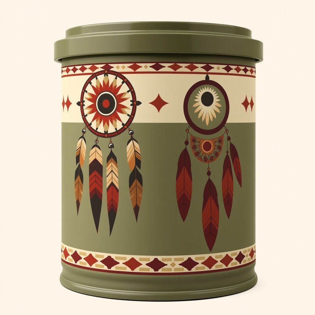 Stunning Native American Art Design for Army Containers | Idyllic Ideas