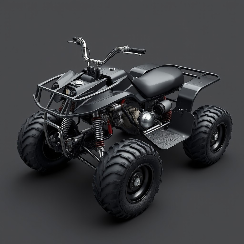 Robust Quad Bike Chassis Design with Advanced Features