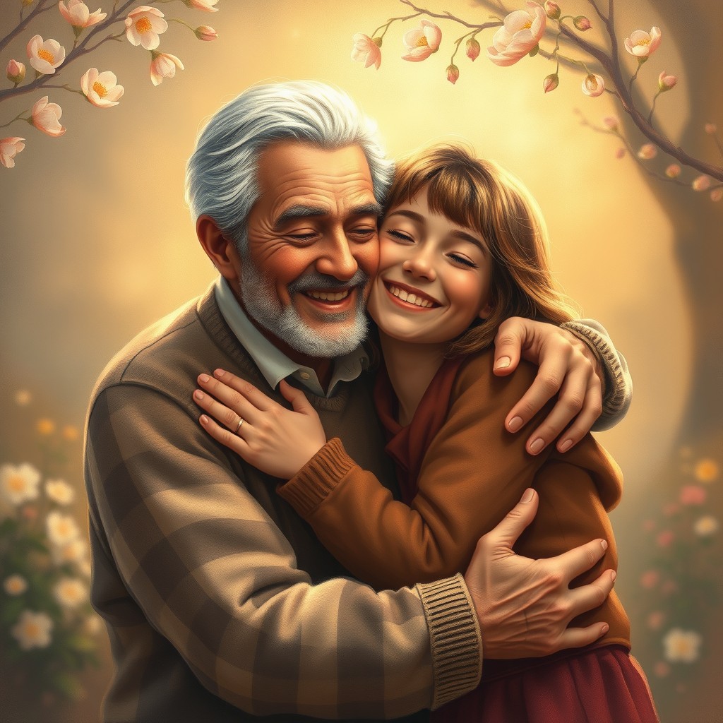 Heartwarming Painting of Connection: Embracing Generations