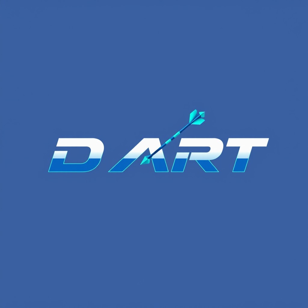 Dynamic 'DART' Logo Design with Futuristic Flair