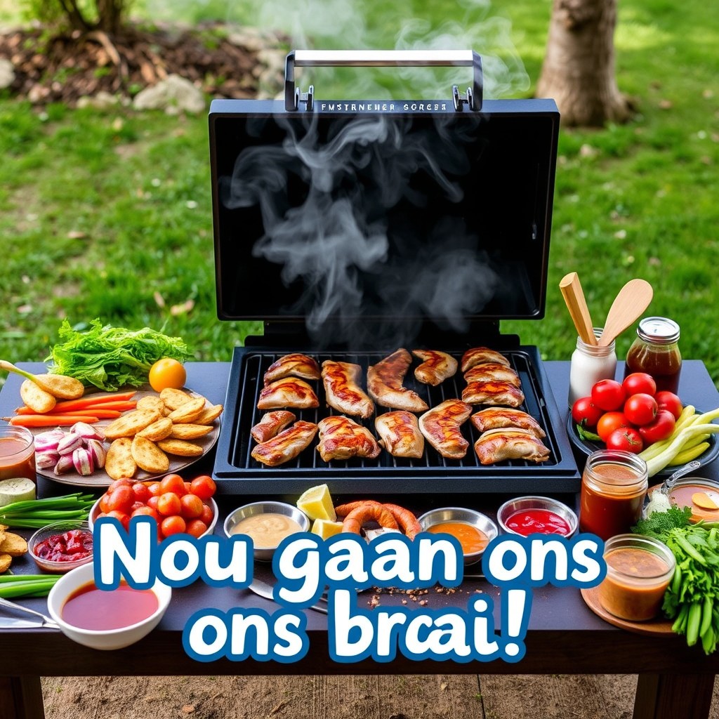 Vibrant Outdoor Braai Setup - Perfect for Summer Cookouts