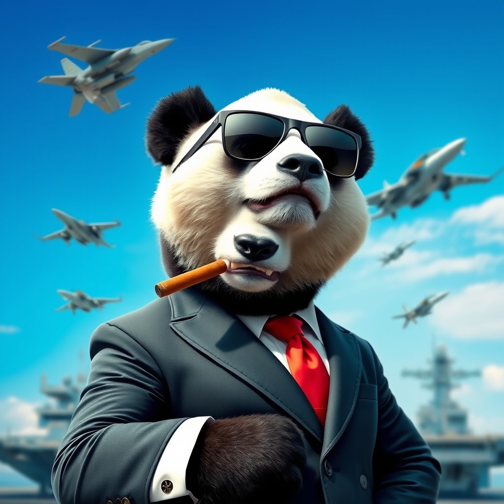 Powerful Panda: A Portrait of Confidence and Style