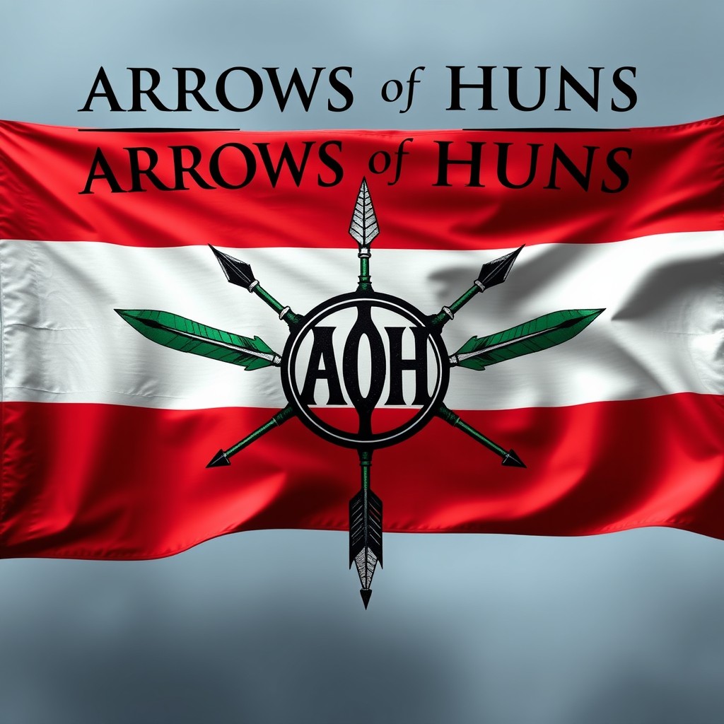 Epic Fantasy War Flag Design: ARROWS of HUNS