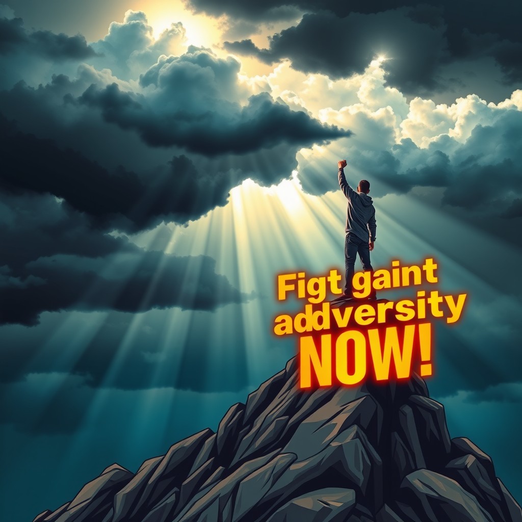 Inspired Resilience: Overcome Adversity with a Striking Facebook Cover