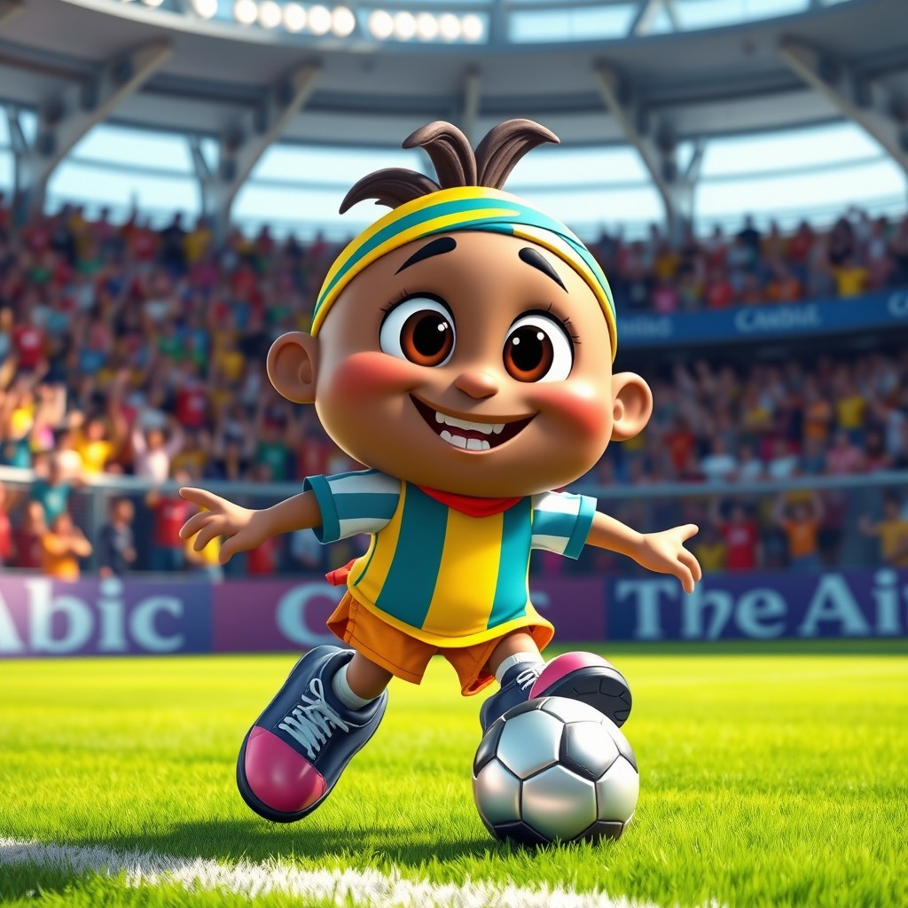 Meet Labubu: The Joyful Cartoon Soccer Star