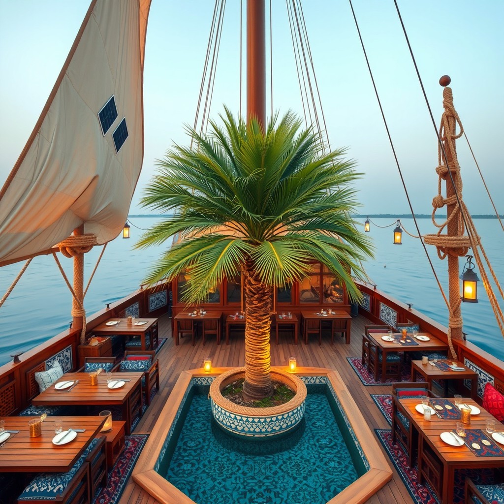 Luxurious Persian Dhow Restaurant: A Unique Dining Experience