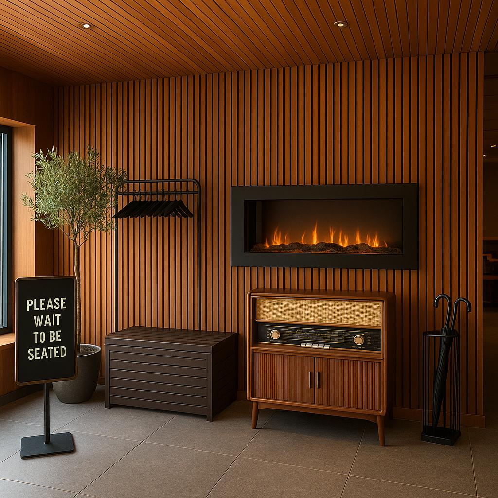 Stylish Reservation Desk & Interior Design Ideas