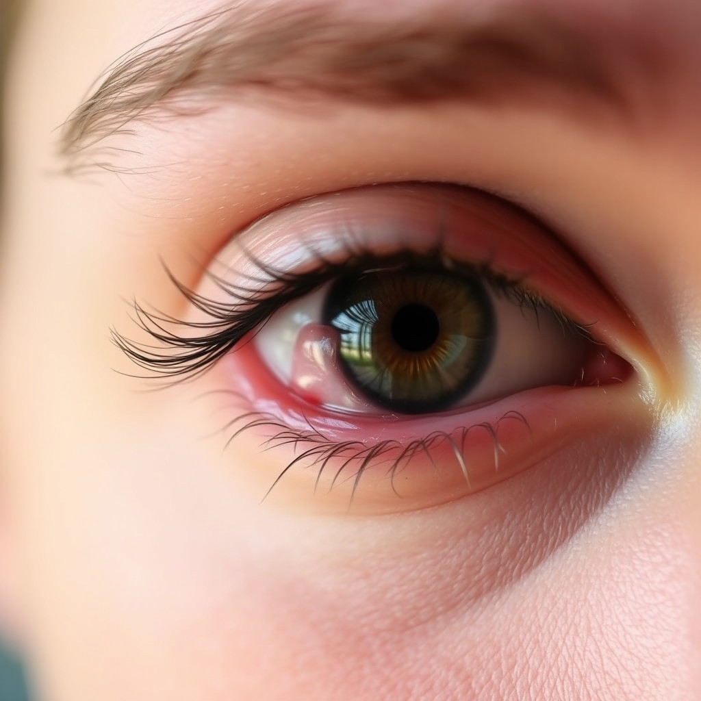 Close-Up of an Eye with a Stye: A Detailed Study
