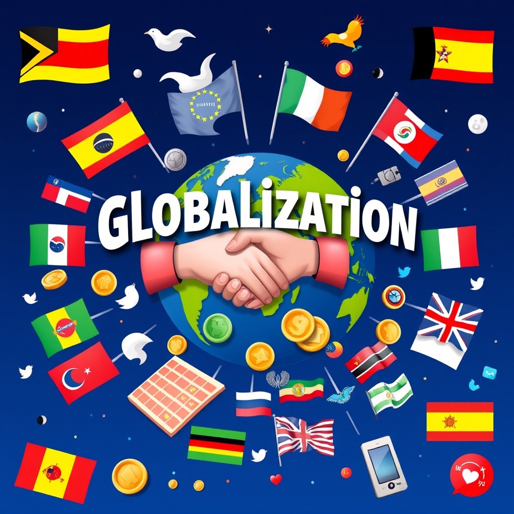 Vibrant Globalization Poster Design for the Next Generation