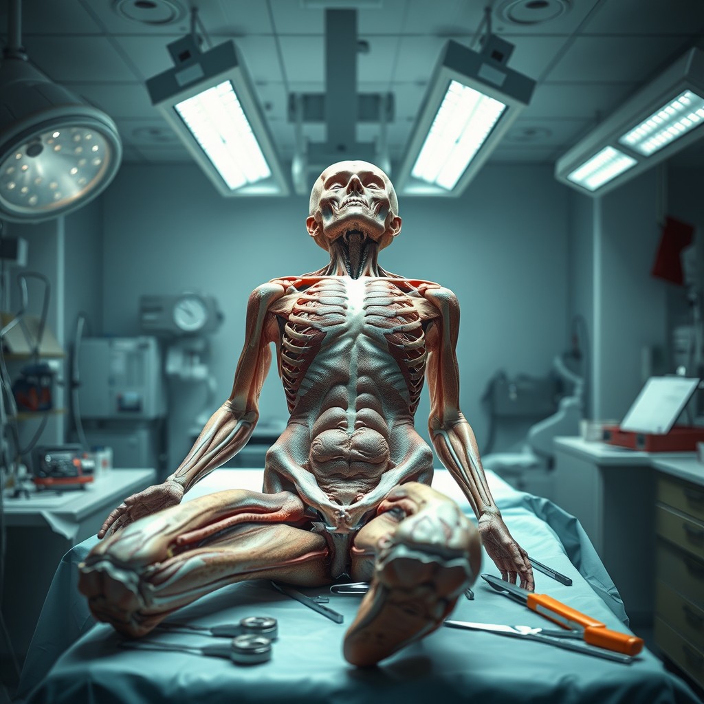 Anatomical Study: Detailed Human Cadaver Imagery in a Lab Setting