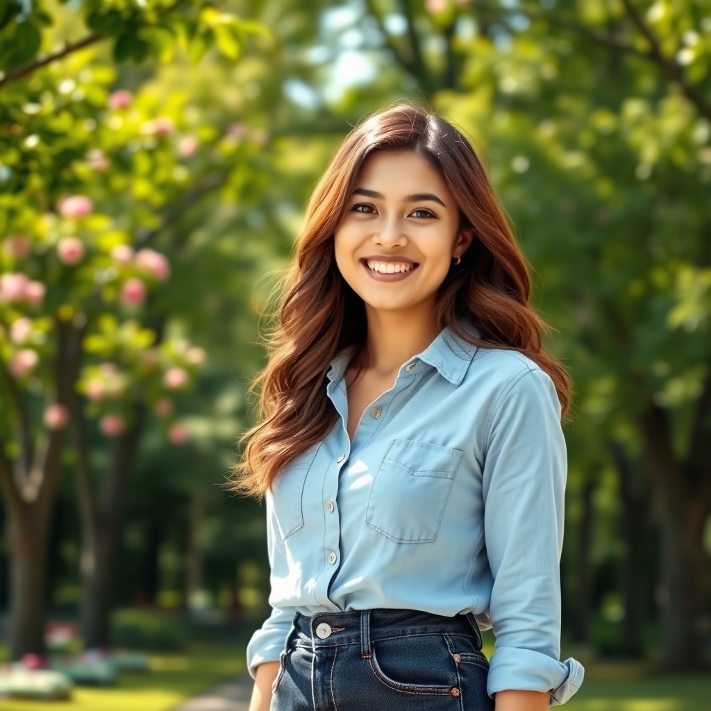 Stunning Digital Portrait of Confidence in Nature | Idyllic
