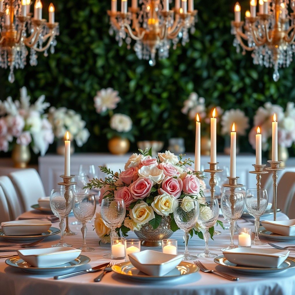 Sophisticated Table Setting for an Elegant Dinner Party