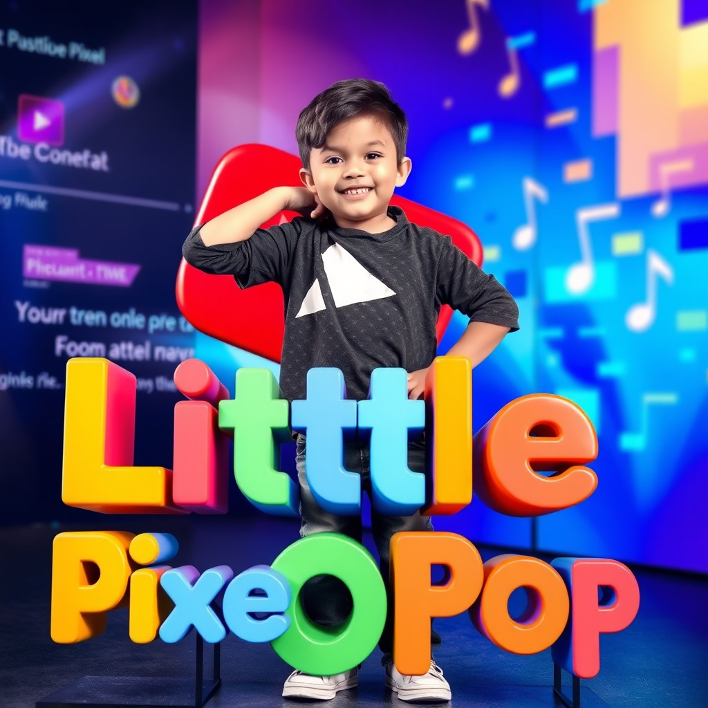 Little Pixel Pop: Fun and Creative YouTube Channel Art