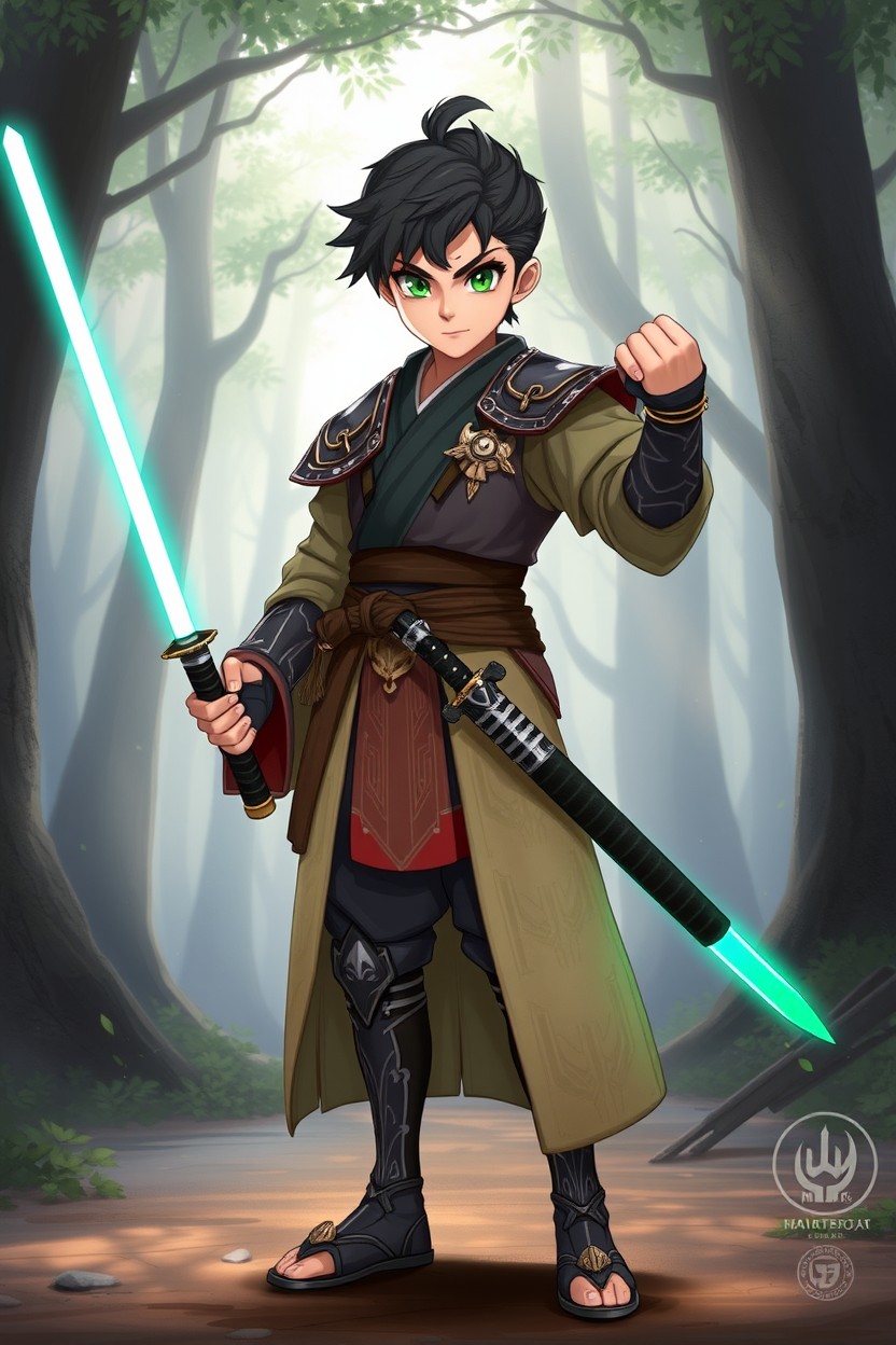 Half Samurai, Half Jedi: A Dynamic Character Design with a Twist