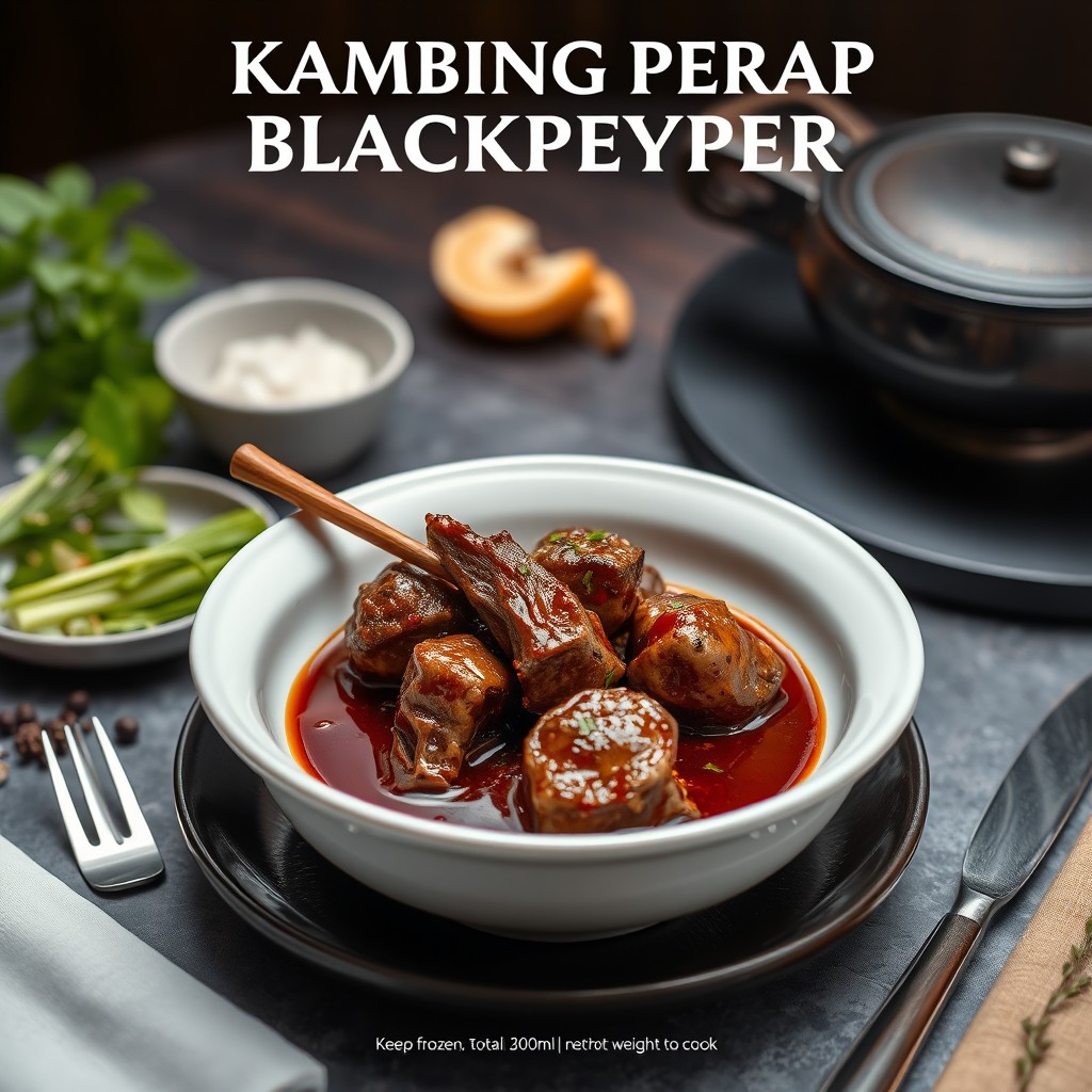 Savor the Elegance: Kambing Perap Blackpepper Food Photography