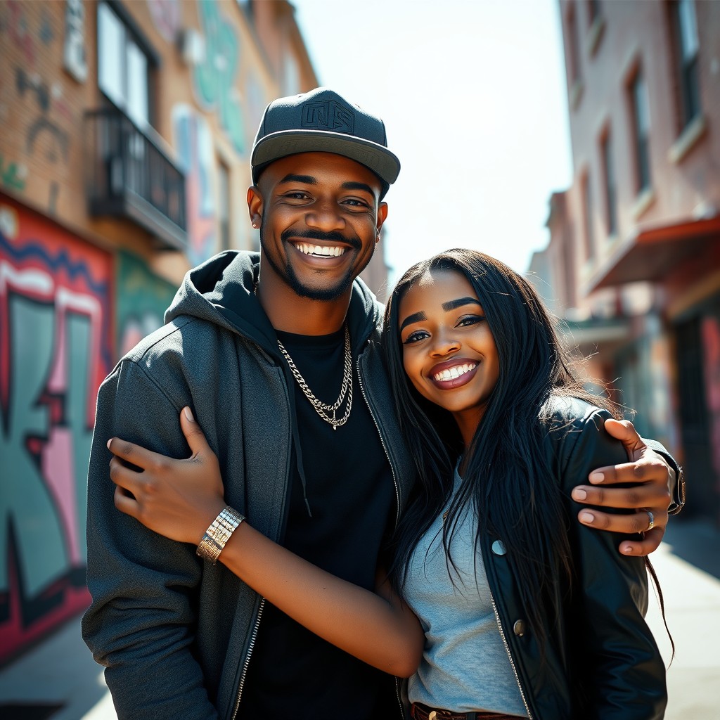 Urban Love: Stylish Couple in the City
