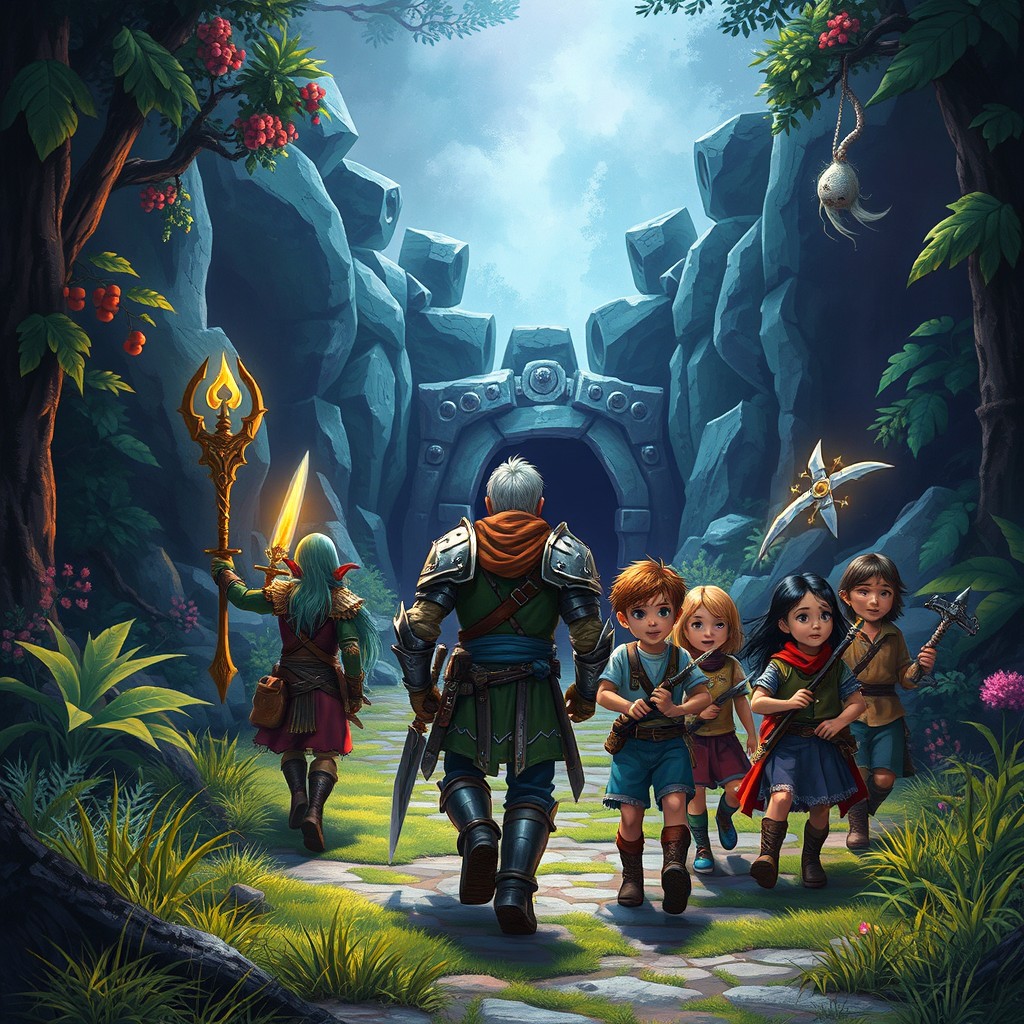 Epic Fantasy Adventure: A Warrior's Quest in an Enchanted Forest