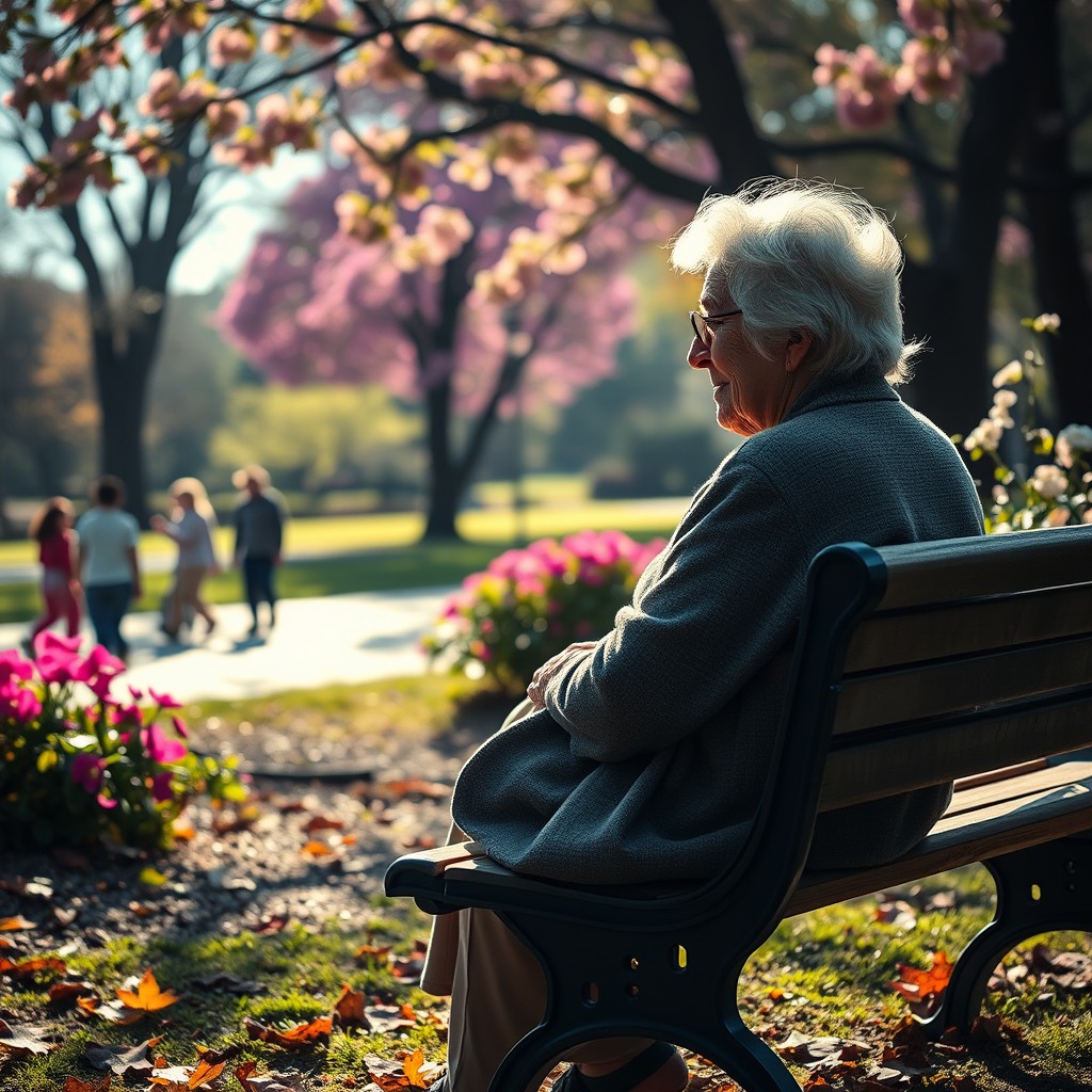 The Bittersweet Essence of Nostalgia: A Poignant Scene in the Park