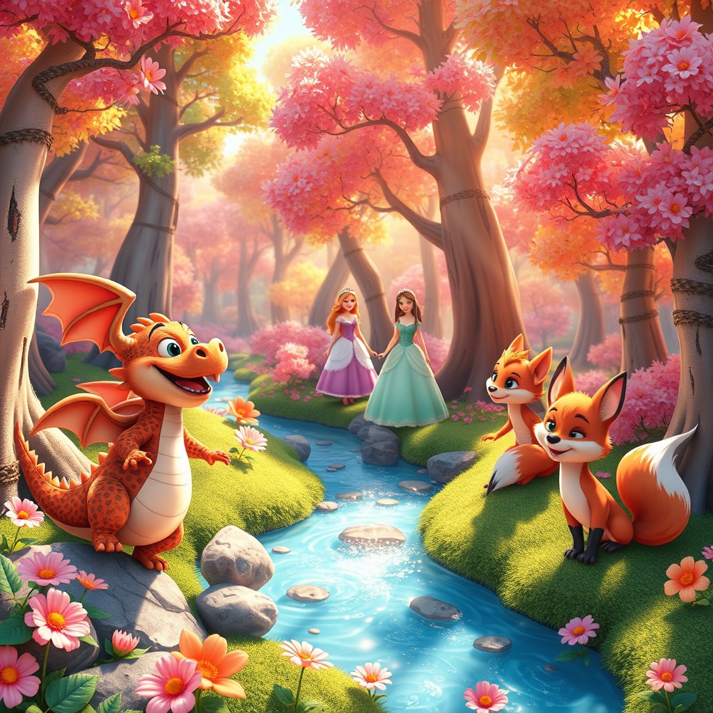 Magical Adventures: Playful Characters from Children's Movies in ...