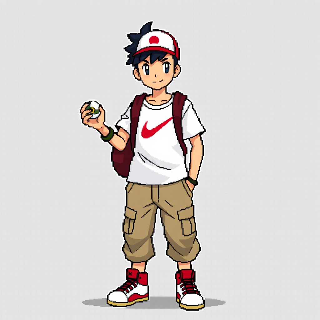 Pixel Art Pokémon Characters: 16-Year-Old Explorers and Gamers