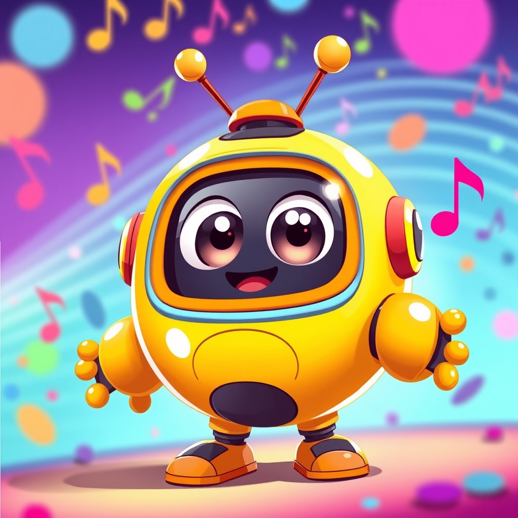 Meet Labubu: The Adorable Cartoon Robot Bringing Fun and Music to Life
