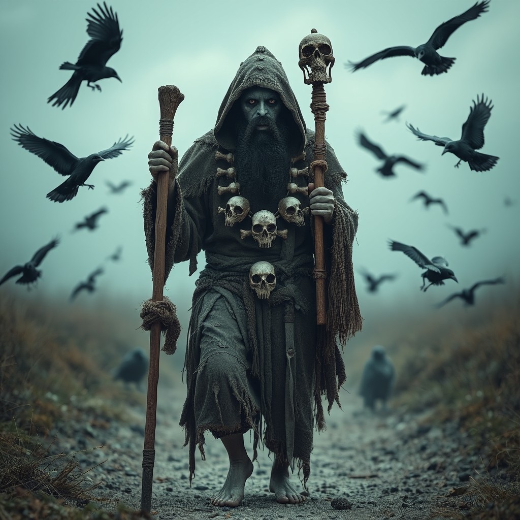 Dark Scandinavian Wizard: A Hyper-Realistic 4K AI Art