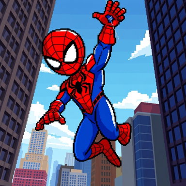 Vibrant & Minimalist Pixel Art Spider-Man Creations | Idyllic