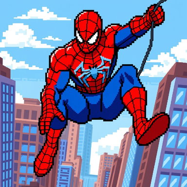 Vibrant & Minimalist Pixel Art Spider-Man Creations | Idyllic