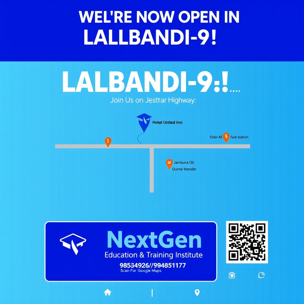 Grand Opening Poster Design for NextGen Institute in Lalbandi-9