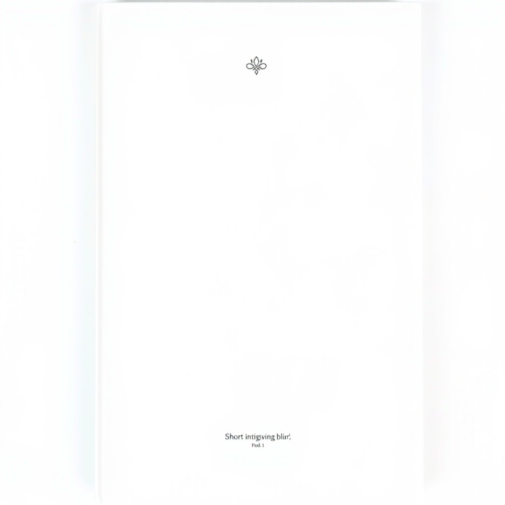 Elegant White Back Cover Design for Modern Publications