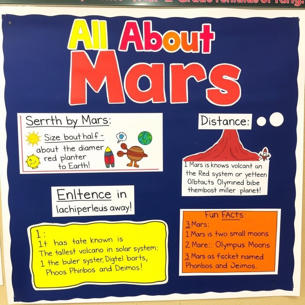 Create a Fun Educational Poster About Mars for Kids