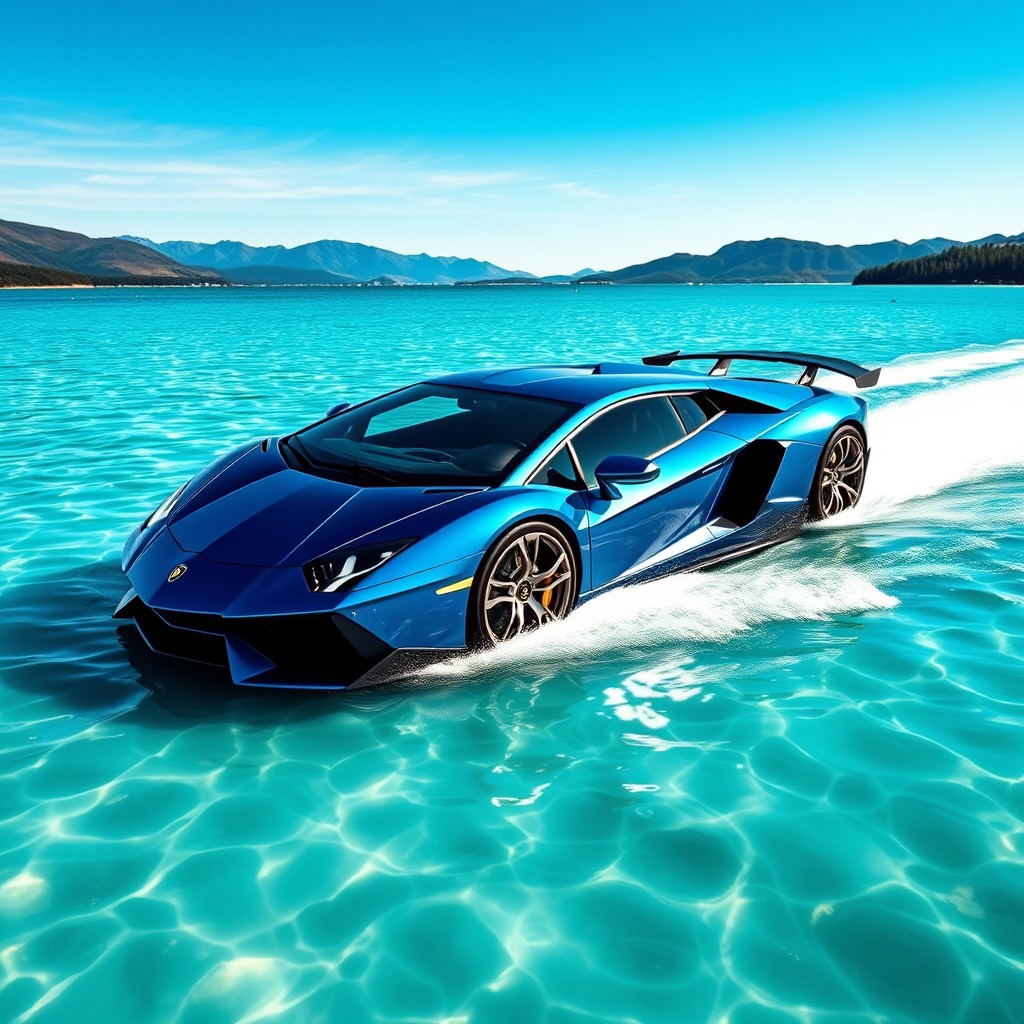 Stunning Lamborghini with Water Propulsion: A Blend of Nature and Luxury