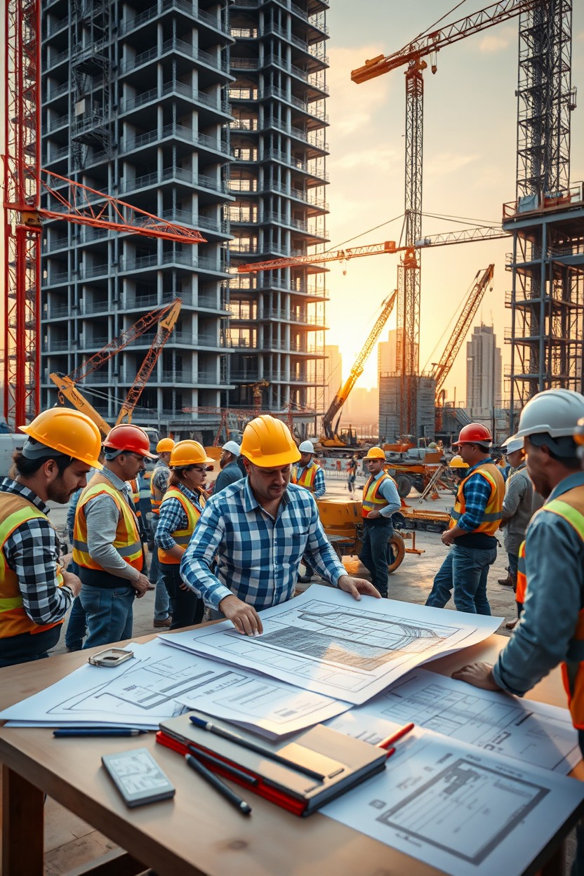 Dynamic Architectural Rendering of a Construction Management Site