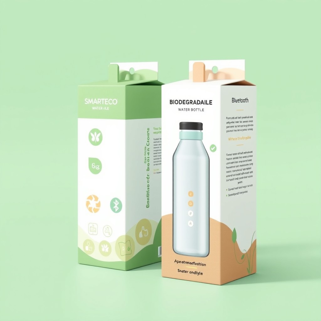 Sustainable Packaging Design for SmartEco Water Bottle