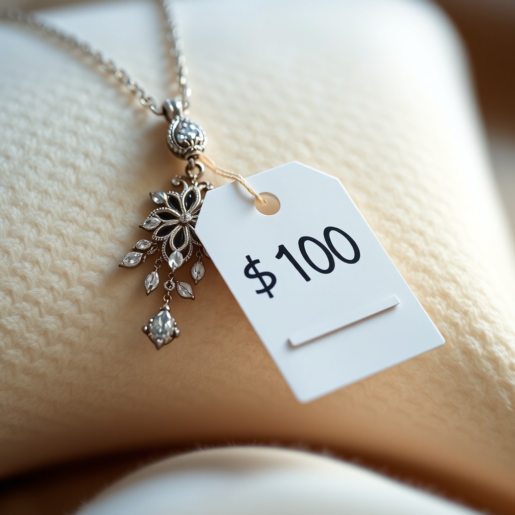 Elegant Necklace Showcase Luxurious Gemstone Design