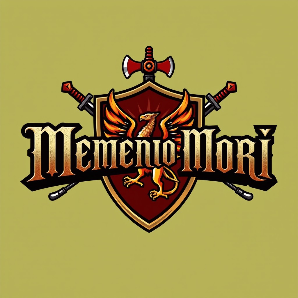 Logo Design for Memento Mori Gaming Clan - Trust, Brotherhood & Adventure