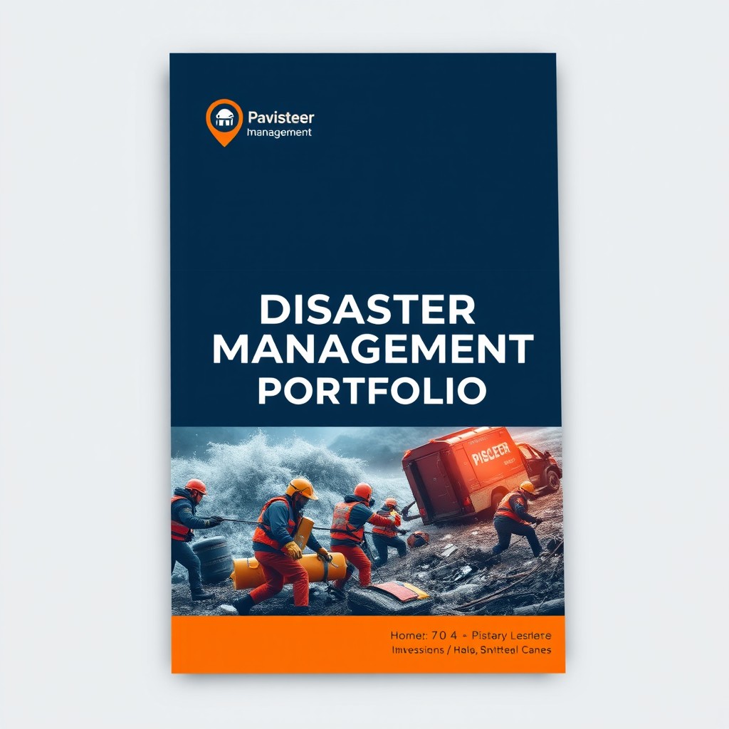 Professional Disaster Management Portfolio Cover | A4 Format
