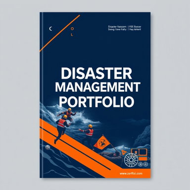Professional Disaster Management Portfolio Cover | A4 Format