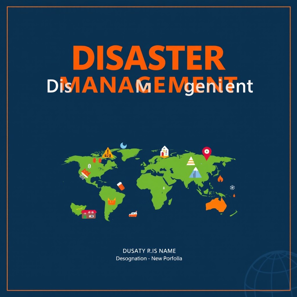 Professional Disaster Management Portfolio Cover Design