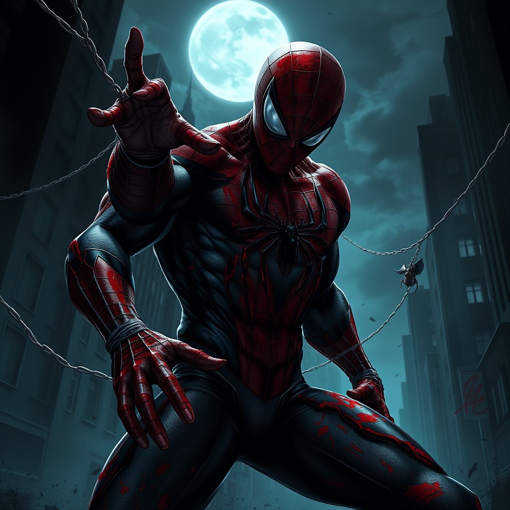 Evil Spider-Man: A Dark Gothic Transformation