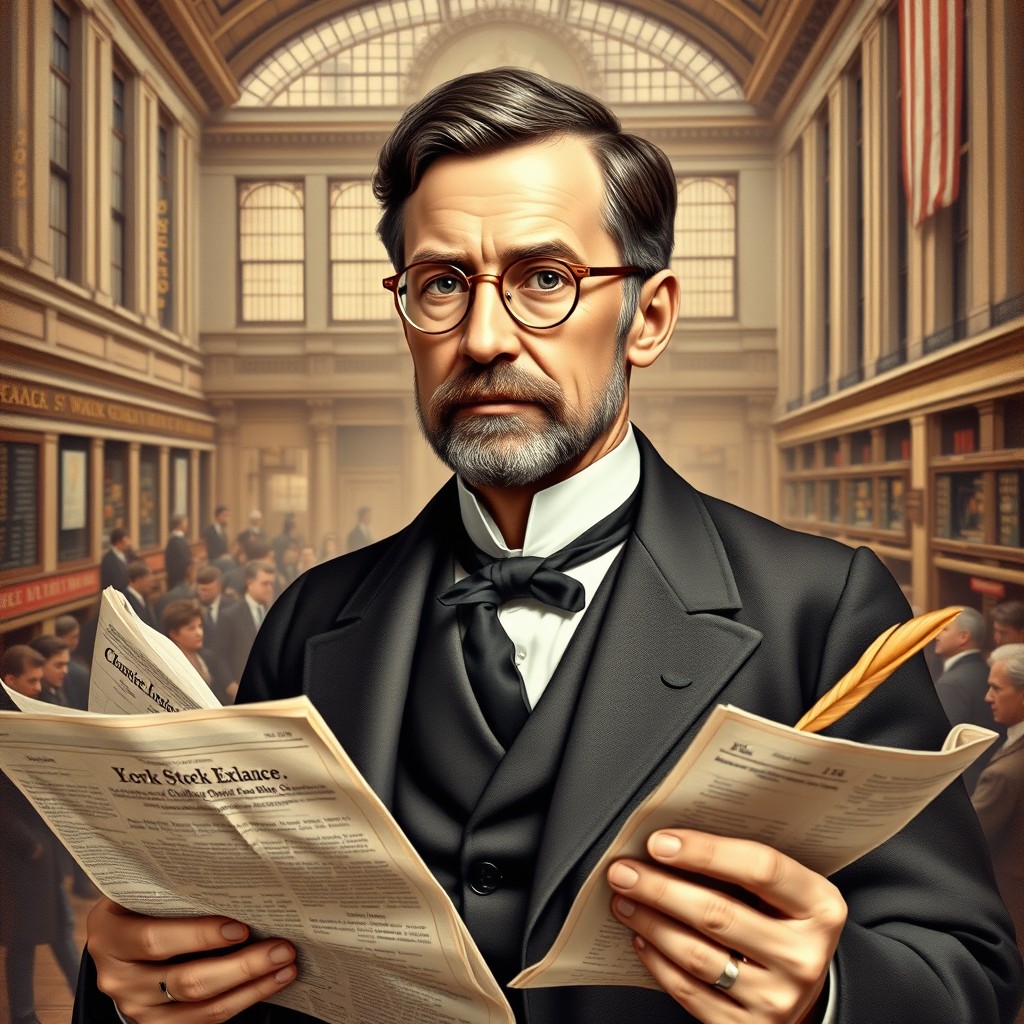 Historical Portrait of Charles Dow: A Glimpse into Financial Journalism