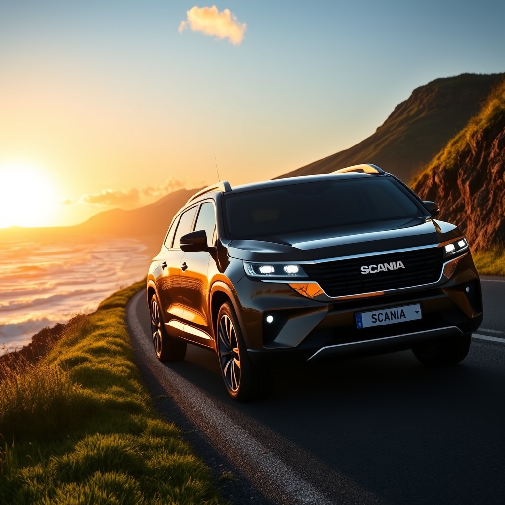 Experience Adventure: Stunning Scania SUV at Sunset