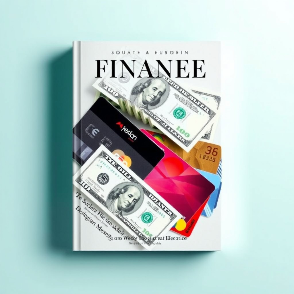 Striking Book Cover Design Featuring Dollar Bills and Credit Cards
