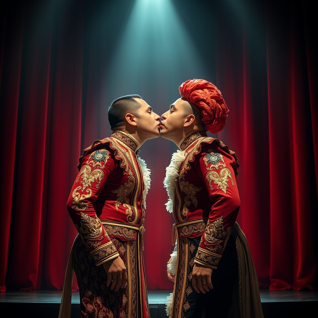 Dramatic Theatrical Scene: Pashinyan and Aliyev as Drag Queens