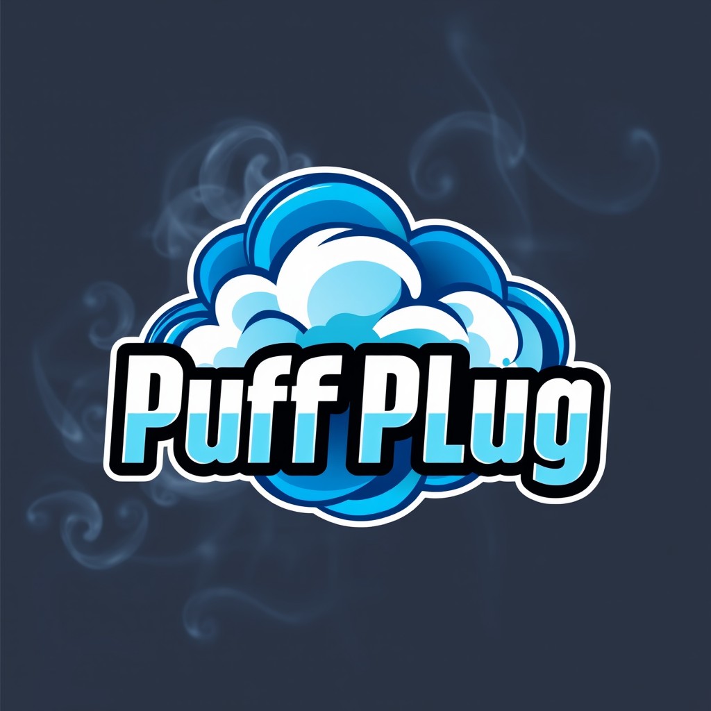 Vibrant Logo Design for Vape Brand 'Puff Plug'