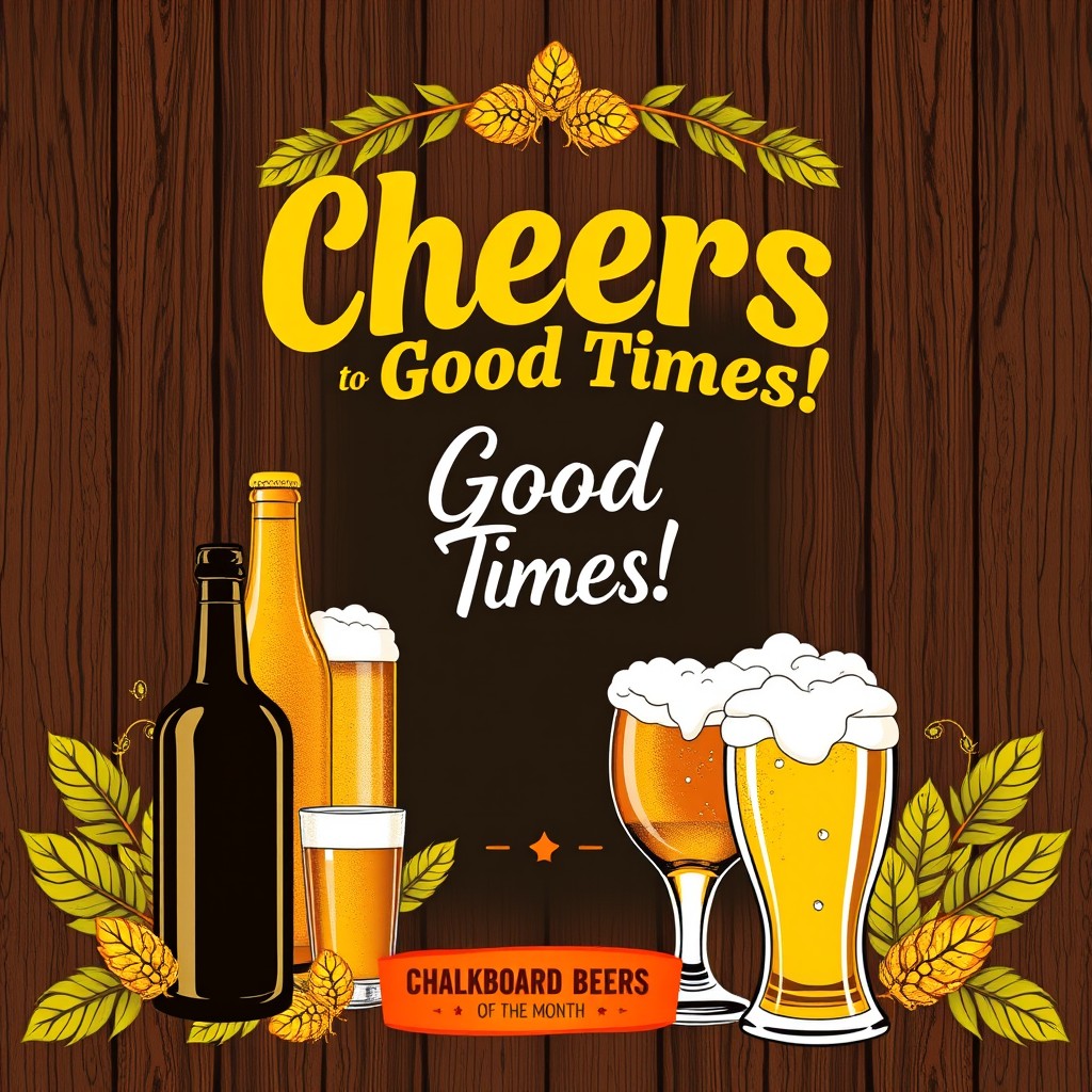 Vibrant Beer Bar Poster Design | Cheers to Good Times
