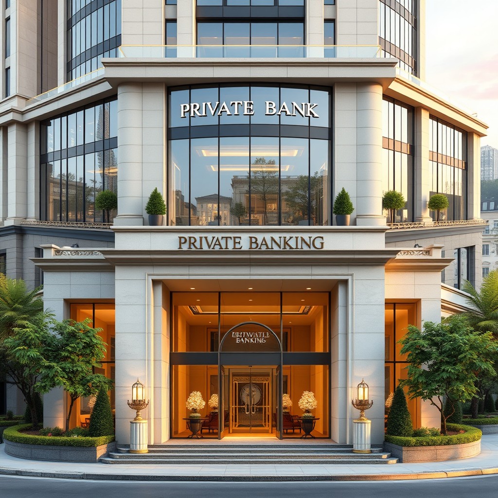 Explore the Grandeur of a Modern Private Bank Building