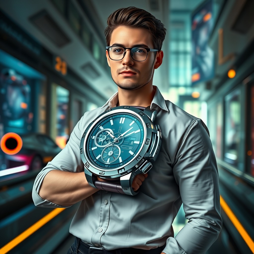 Futuristic Time Travel Watch: Style Meets Technology